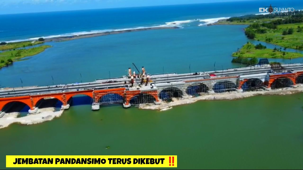 🔴 JEMBATAN PANDANSIMO TERUS DIKEBUT ‼️ Terpanjang di DIY Yogyakarta ...