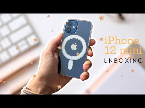 Unboxing iPhone 12 mini 🧸+ accessories (aesthetic & asmr)🌸 - YouTube