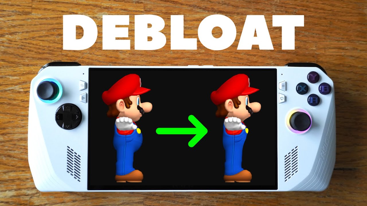 Debloat ASUS ROG Ally to Optimize Performance! - YouTube