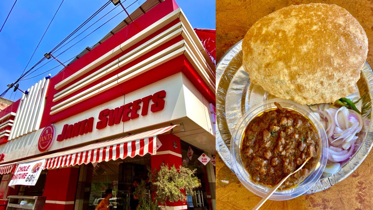 Chole Bhature At Janta Sweets || Shahdara Street Food || - YouTube