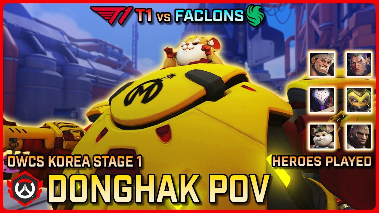 [ Donghak ] T1 vs Team Falcons | Round Robin | OWCS Korea Stage 1 - YouTube