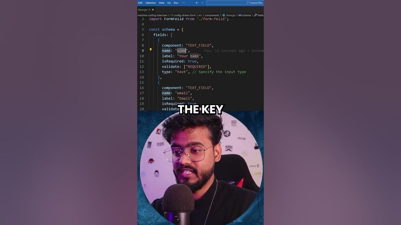 Config Driven Forms In React Js π₯π₯ Reactjs Javascript Reactjstutorial Youtube