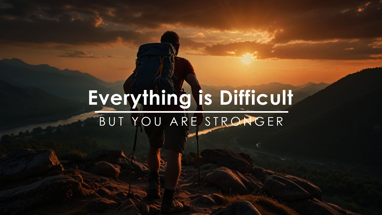 Everything is Difficult - The Strength To Overcome - YouTube