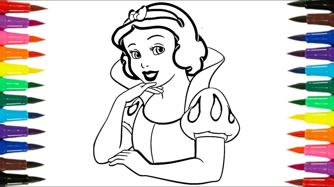 A beautiful Disney Princess Snow White drawing / Snow White, drawing ...