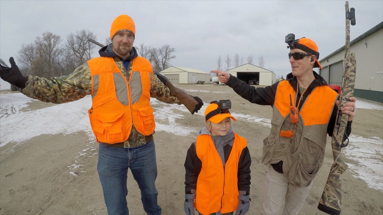 Pheasant Hunting & 🚜Tractor Trick Shot with MN Millennial Farmer ...