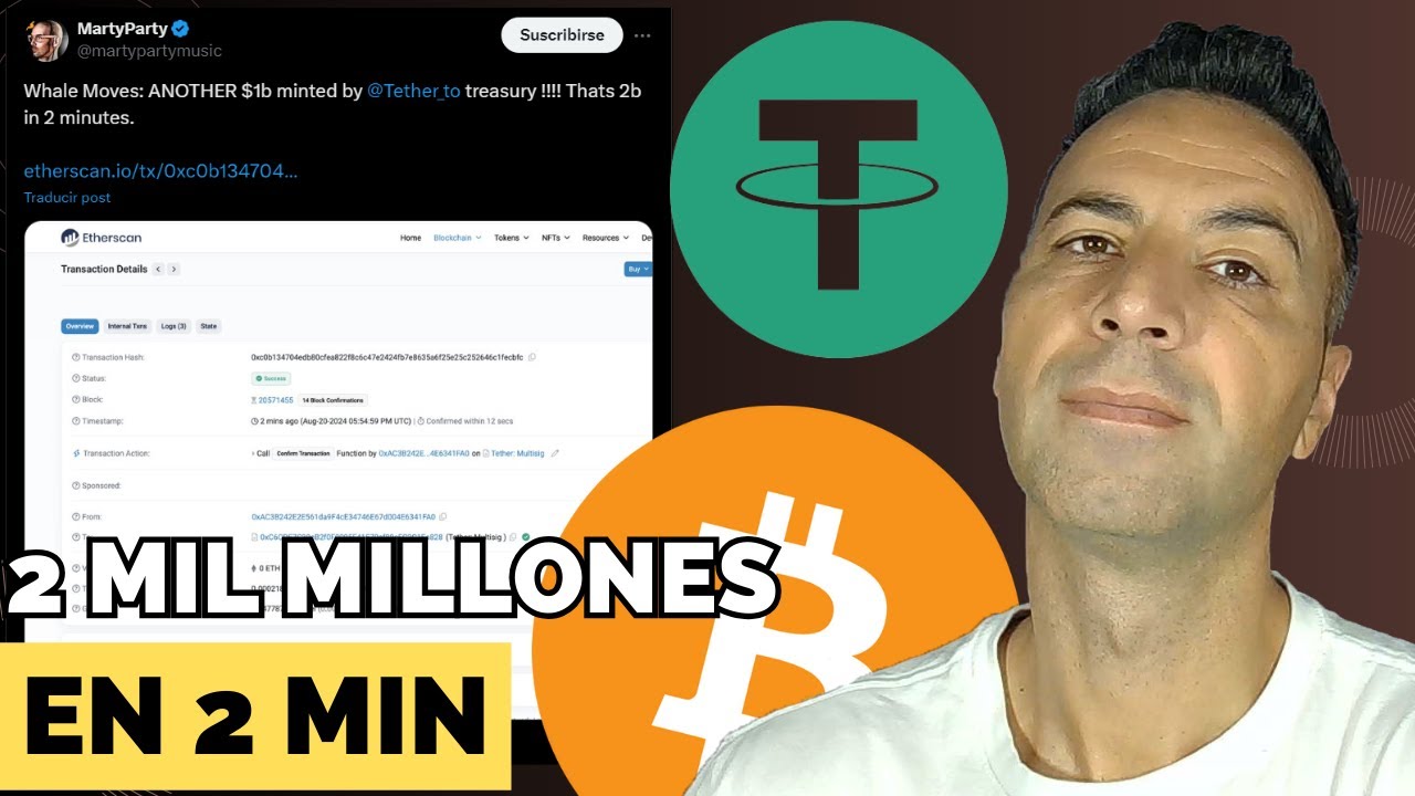 BITCOIN Sigue el Camino Del ORO. Tether no para de imprimir USDT. - YouTube