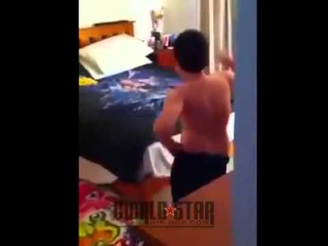 Little Boy Gets Caught Twerking In His Room!