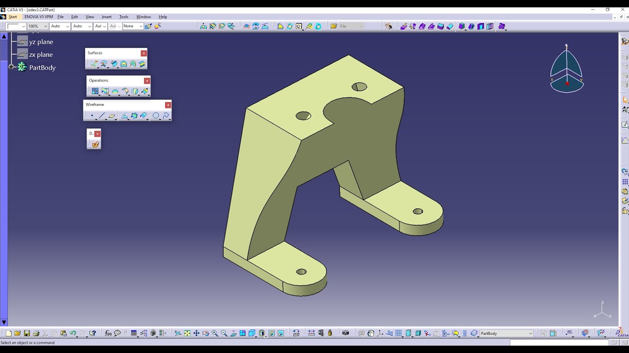 Catia V5 Sınav Sorusu 3 | Generative Shape Design - YouTube