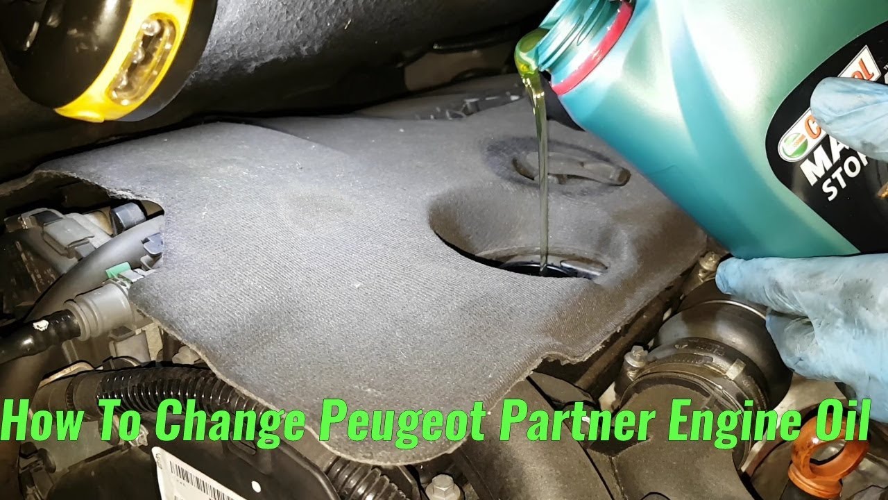 HOW TO CHANGE PEUGEOT PARTNER/ CITROEN BIRLINGO 1.6 HDI ENGINE OIL ...