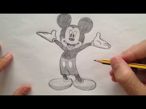Cómo dibujar a Mickey Mouse