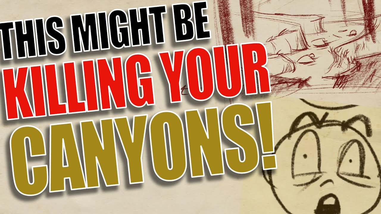 How to Draw Canyons with Depth and Realism - YouTube