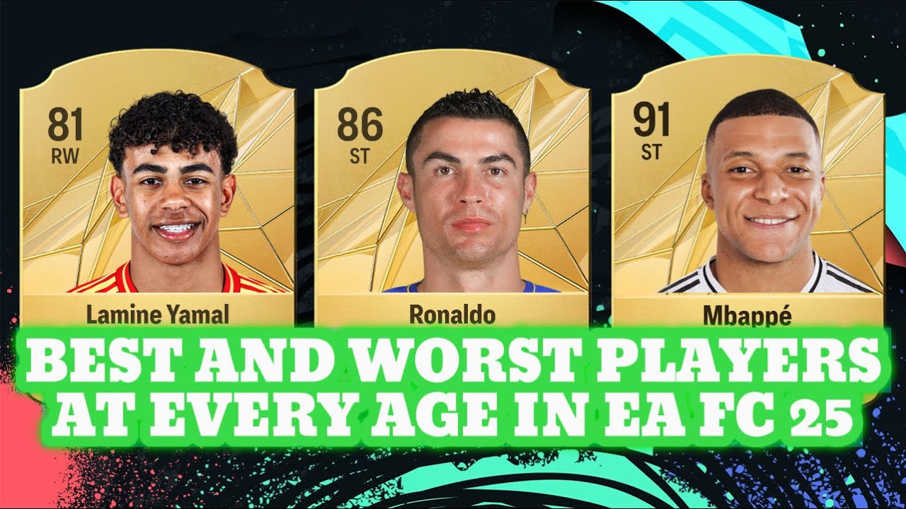 FIFA 25 | BEST AND WORST FOOTBALL PLAYERS AT EVERY AGE 17-44 IN EA FC ...