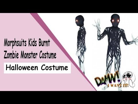 Halloween Costumes - Morphsuits Kids Burnt Zombie Monster Costume - YouTube