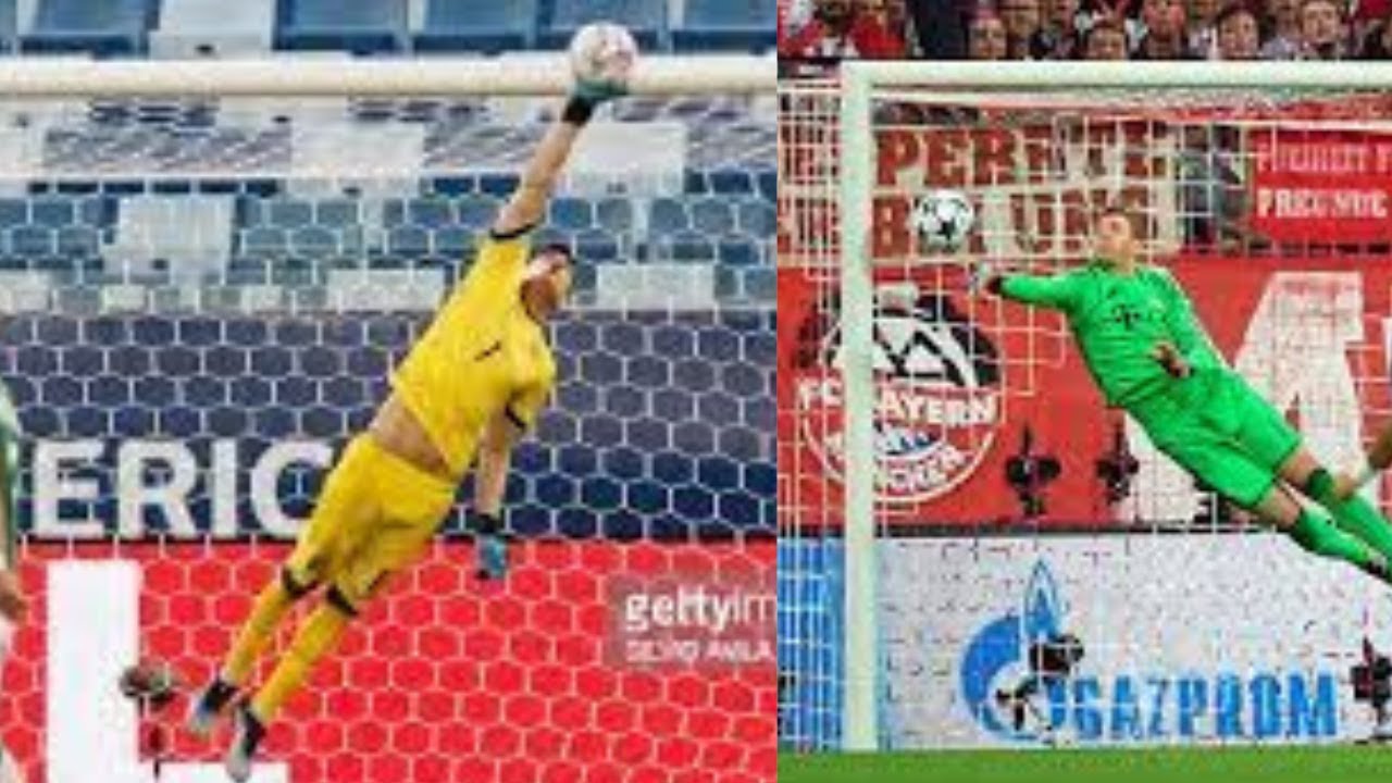 Flying saves from goalkeepers - YouTube