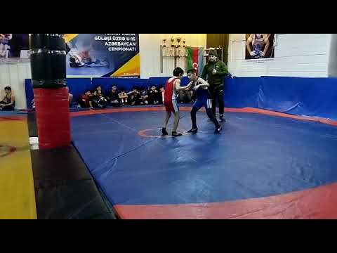 Çox gözəl güləş fəndi.  Ək fənd və qələbə. Qırmızı, Abdullazadə Hüseyn, Göy, Axundov Fikrət.