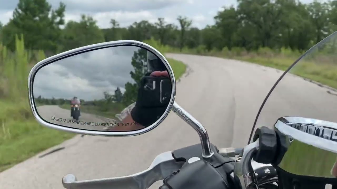 Sunday morning motorcycle ride through Bastrop SP - YouTube