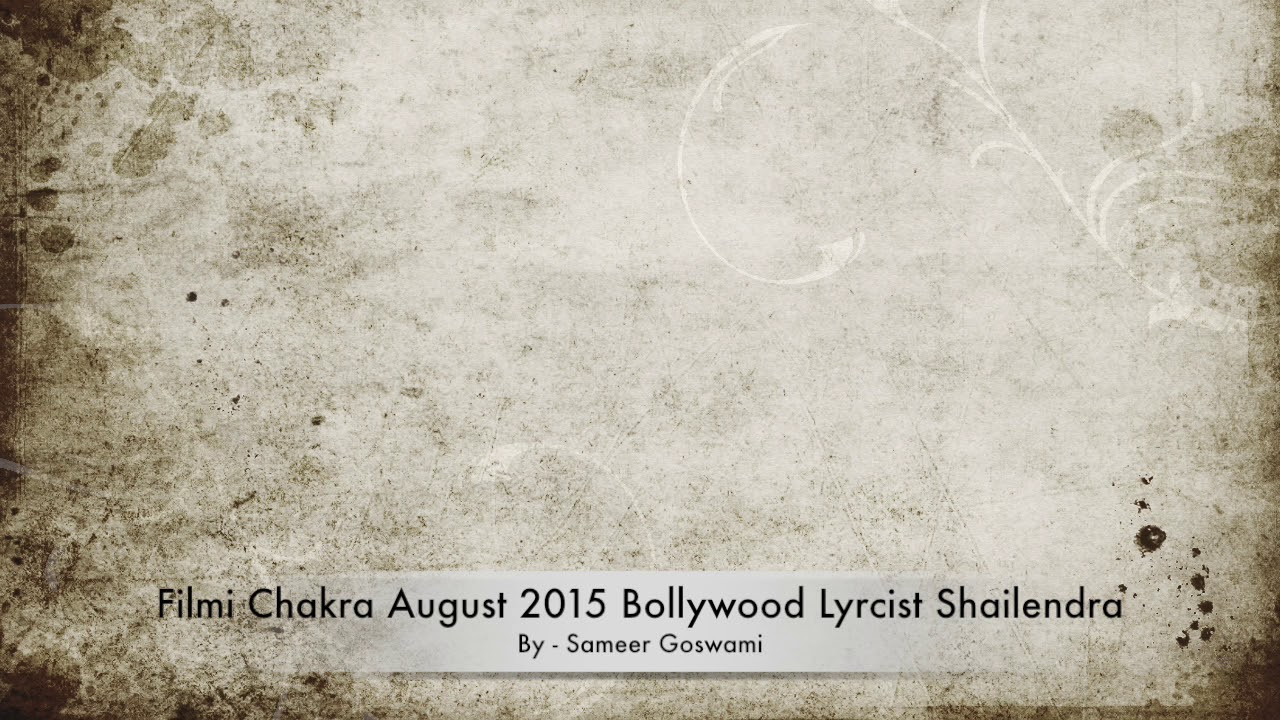 Biography of Bollywood Lyricist Shailendra - YouTube