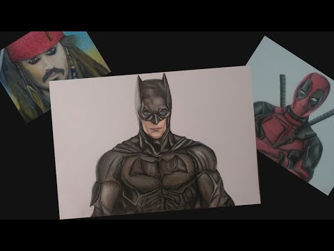 Realism #2/Drawing Batman/Batman Çizim/Kuruboya