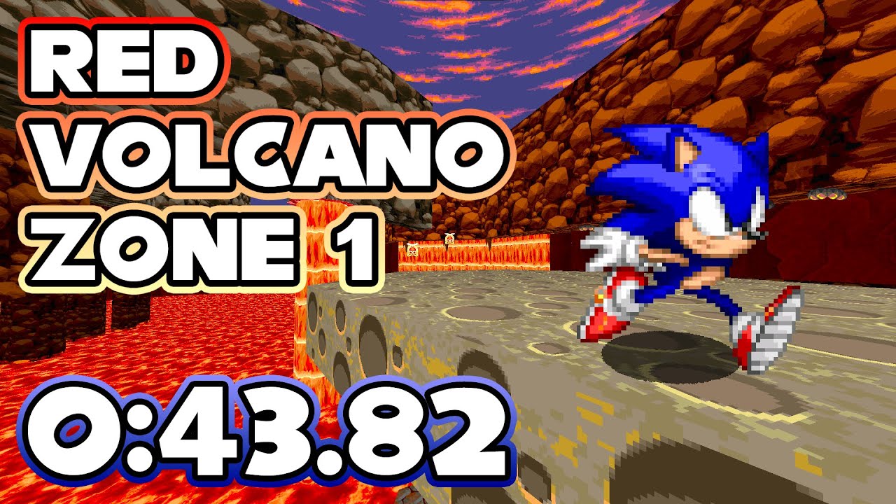 [TAS] SRB2 - Red Volcano Zone 1 w/ Modern Sonic v5.12 - 0:43.82 - YouTube