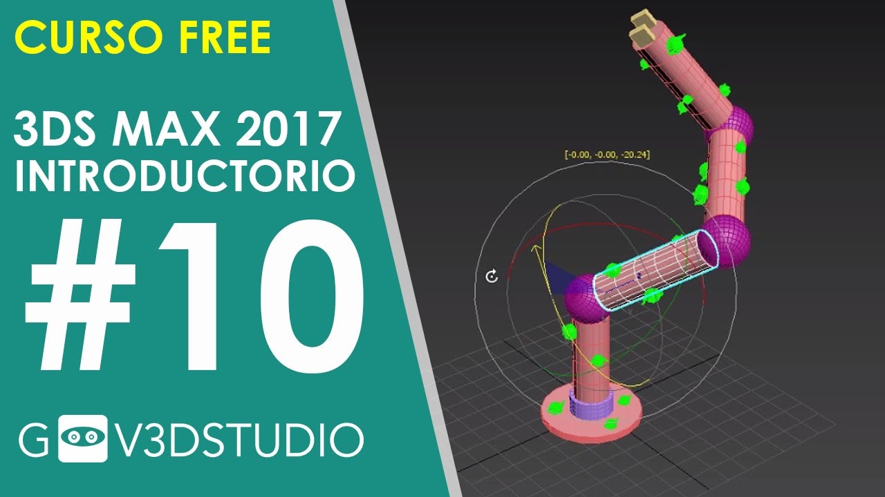 Aprende 3ds Max 2017 desde Cero 10 Orientación de gizmo y vinculación ...