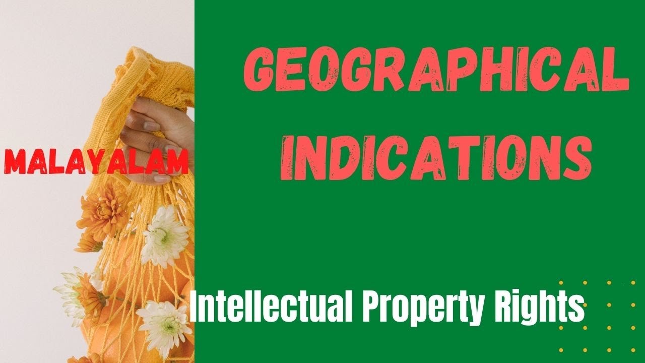 Geographical Indications/ Intellectual Property Rights/ Law for ...