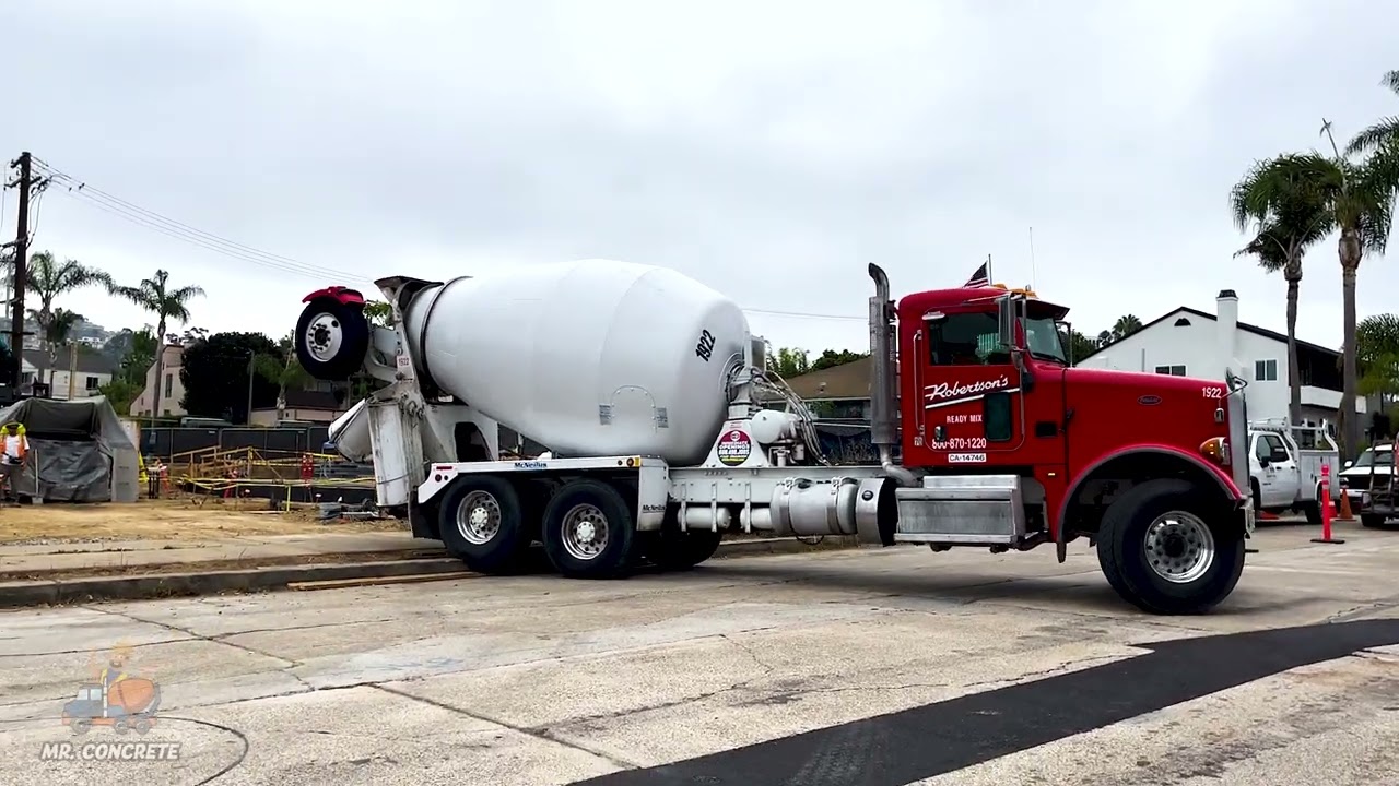 Concrete Truck Backing Up! - YouTube