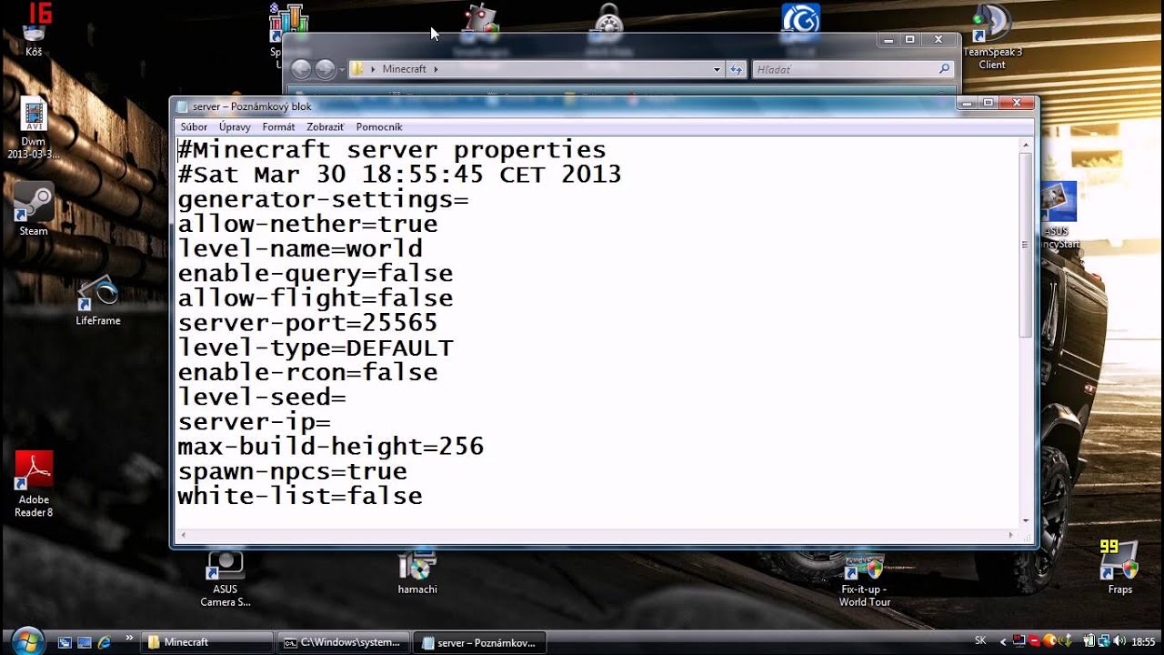 Tutorial ako vytvorit minecraft server cez hamachi - YouTube