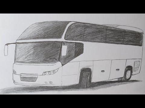 HOW TO DRAW BUS?/ OTOBÜS NASIL ÇİZİLİR?/ NEOPLAN CİTYLİNER ÇİZİMİ