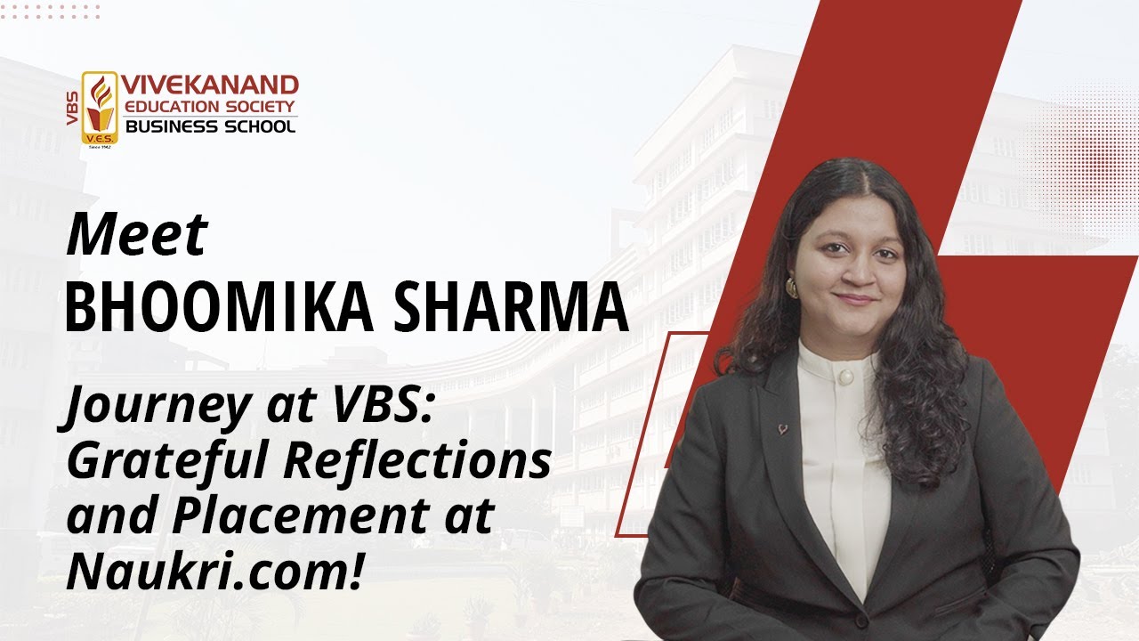 Bhoomika Sharma’s Journey at VBS: Grateful Reflections and Placement at Naukri.com! - YouTube