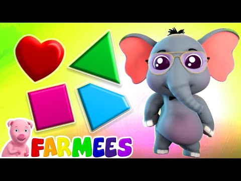 Shapes Song | Preschool Learning Videos for Kids | Learn Shapes | Rhymes & Baby Songs - Farmees