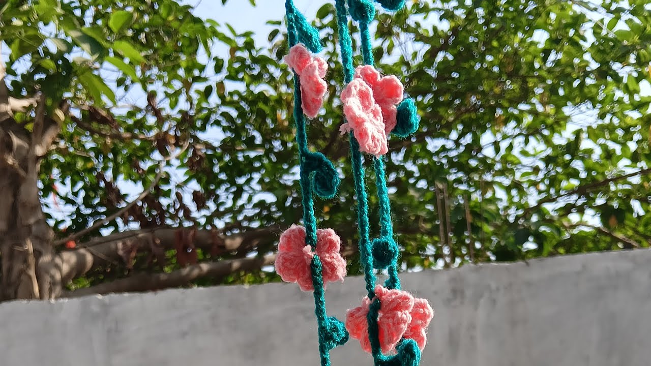 Easy Crochet flower 🌺 Parandi Tutorial 🧶 | Beginners ke liye Step by ...