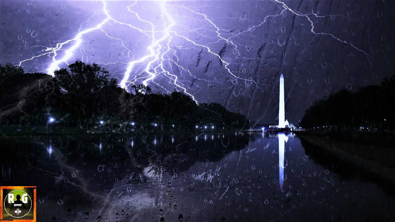 Heavy Thunderstorm Sounds with Rain, Strong Thunder & Powerful ...