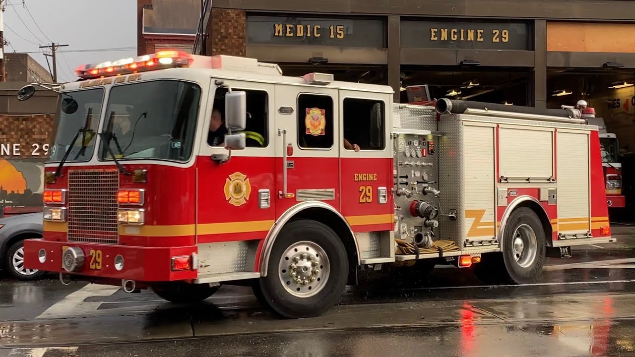 PHILADELPHIA FIRE DEPARTMENT ENGINE 29 RESPONDING - YouTube
