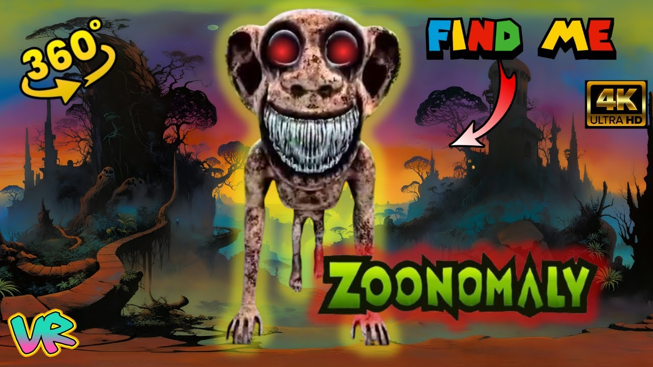 MONSTER MONKEY 🐒 ZOONOMALY | Finding Challenge 360 | VR World 360 - YouTube