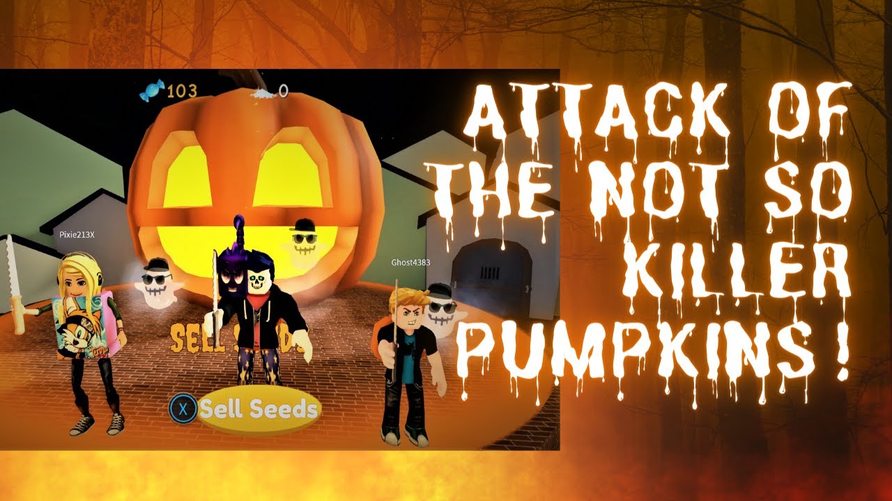 Attack Of the Not So Killer Pumpkins! - Roblox- Pumpkin Carving Simulator - YouTube