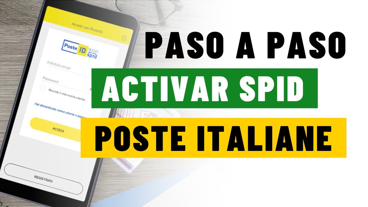 Cómo ACTIVAR el SPID de la Poste italiane - YouTube