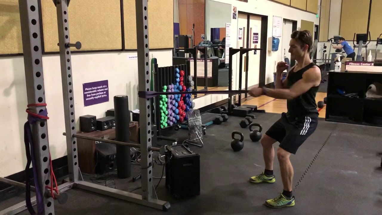 Unilateral Band Row - YouTube