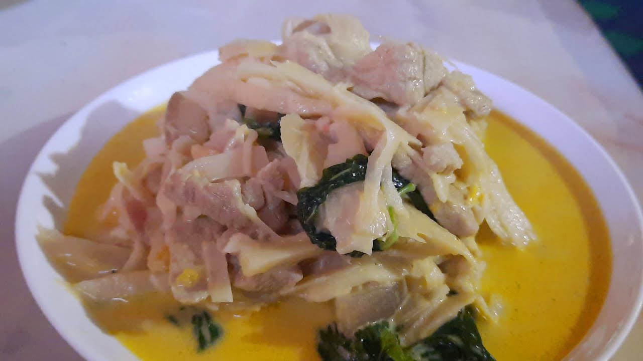 BAMBOO SHOOT Recipe / Labong/ Ginataang Labong @cookiseat894 - YouTube