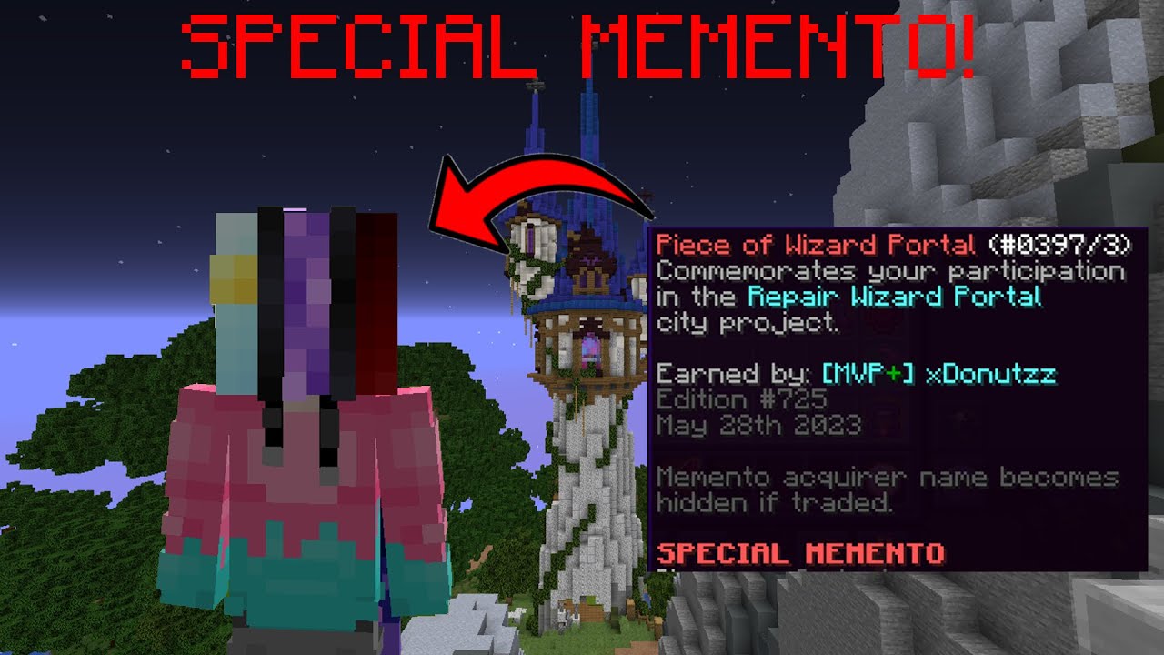 How I got The Piece of Wizard Portal… NEW MEMENTO ITEM!!! (Hypixel ...