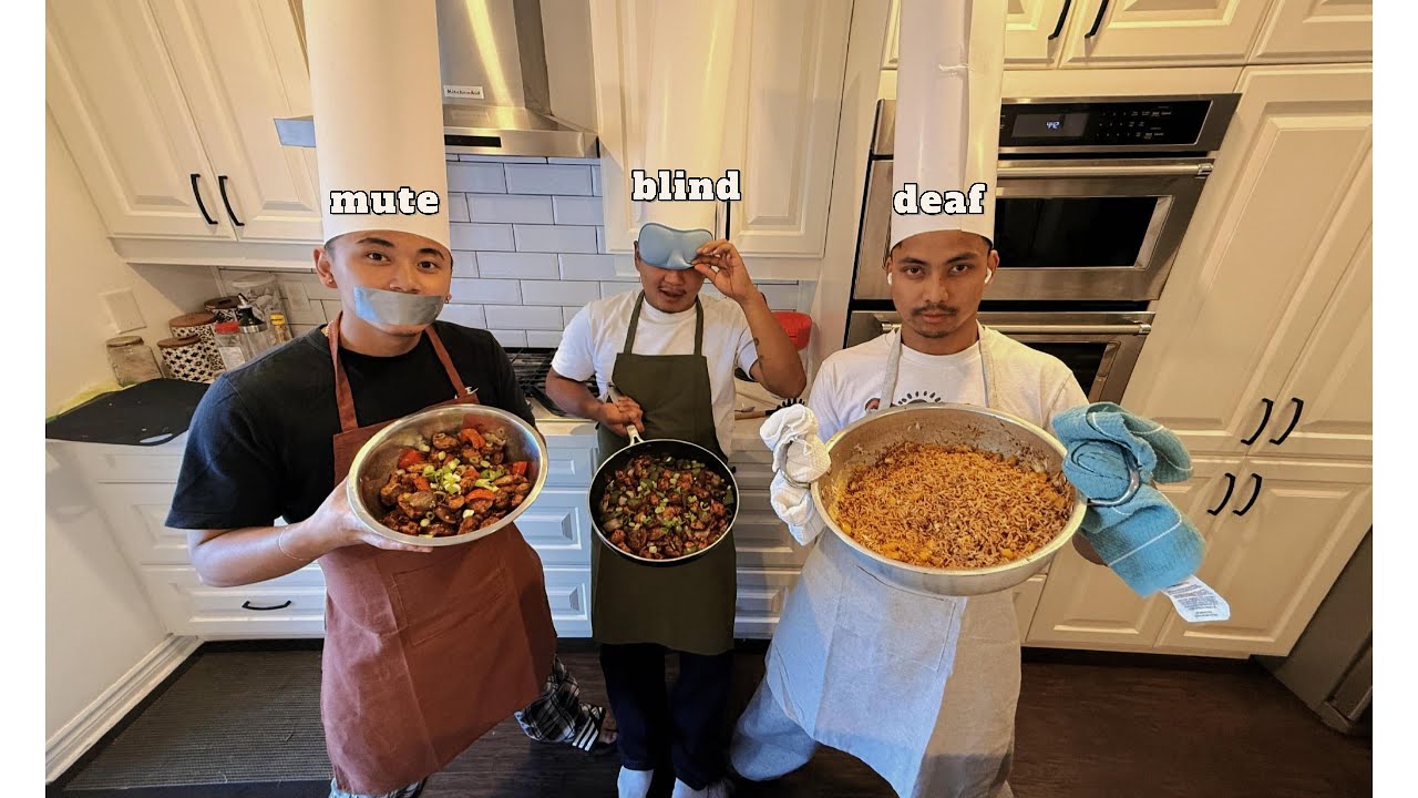 Blind Deaf and Mute cooking challenge W/the boiis - YouTube