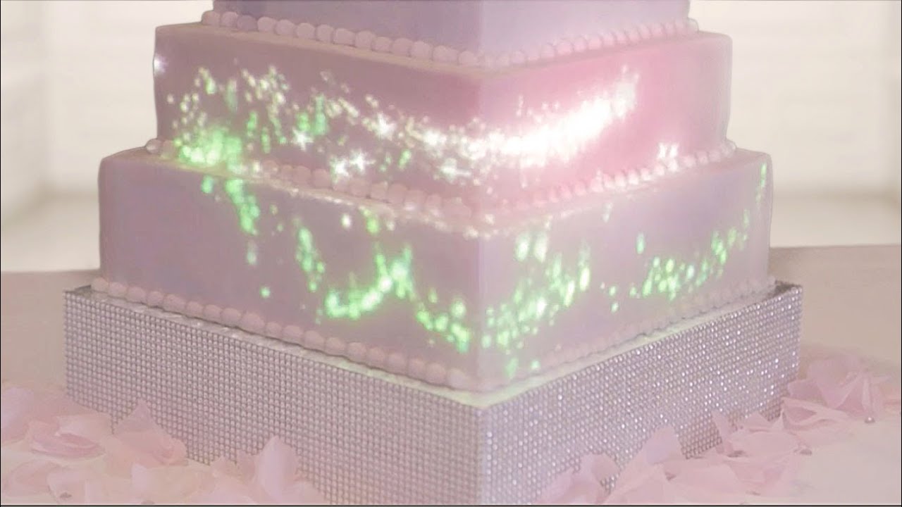 Enchanted Delights: Amazing Louisville Wedding Cake Projection! - YouTube