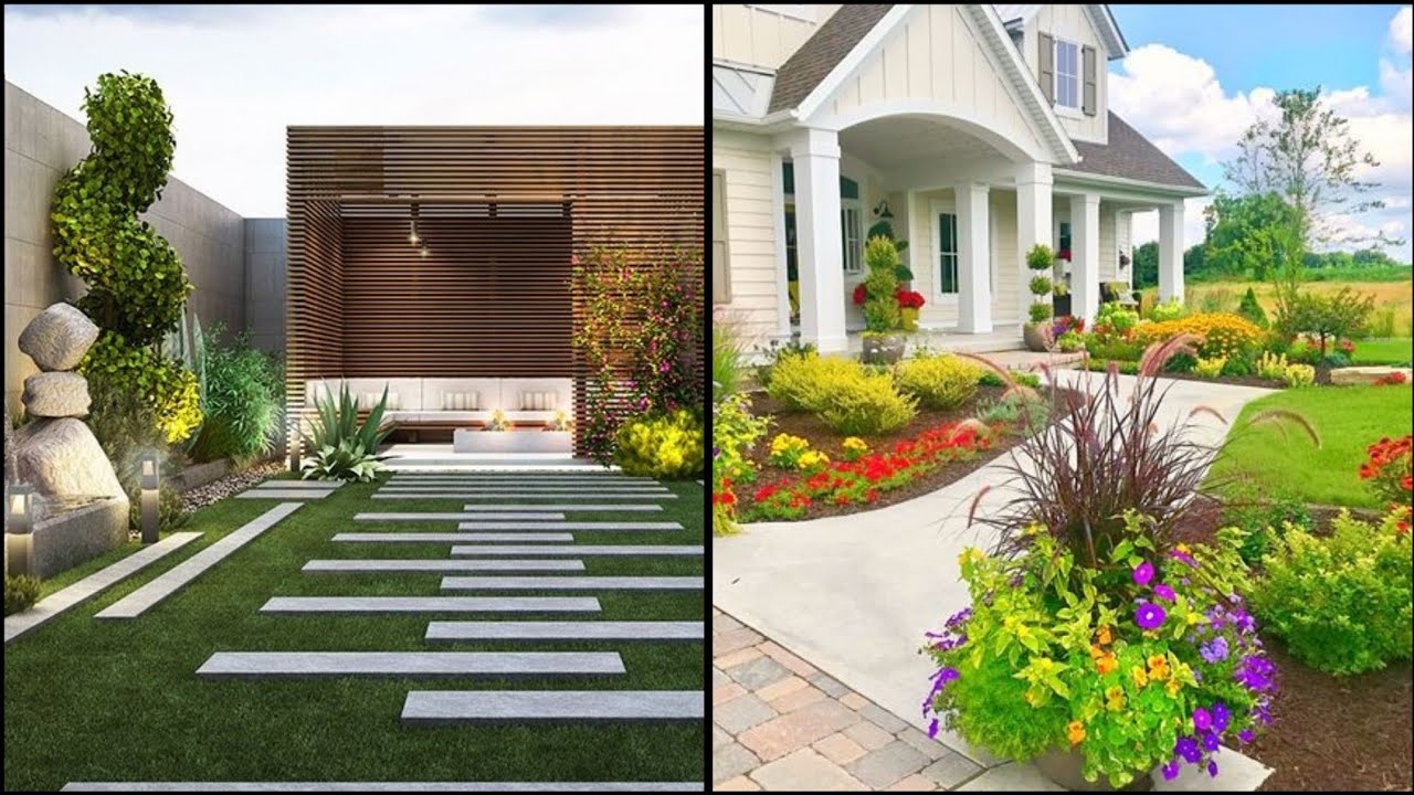 Top 60 Front Yard Garden Landscaping ldeas2024 Home Backyard Patio ...