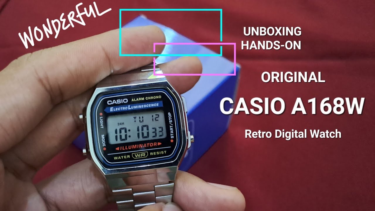 Unboxing Casio A168W Retro digital watch #casio #retro #vintage # ...