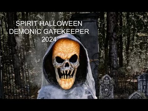 SPIRIT HALLOWEEN DEMONIC GATEKEEPER ANIMATRONIC 2024 - YouTube
