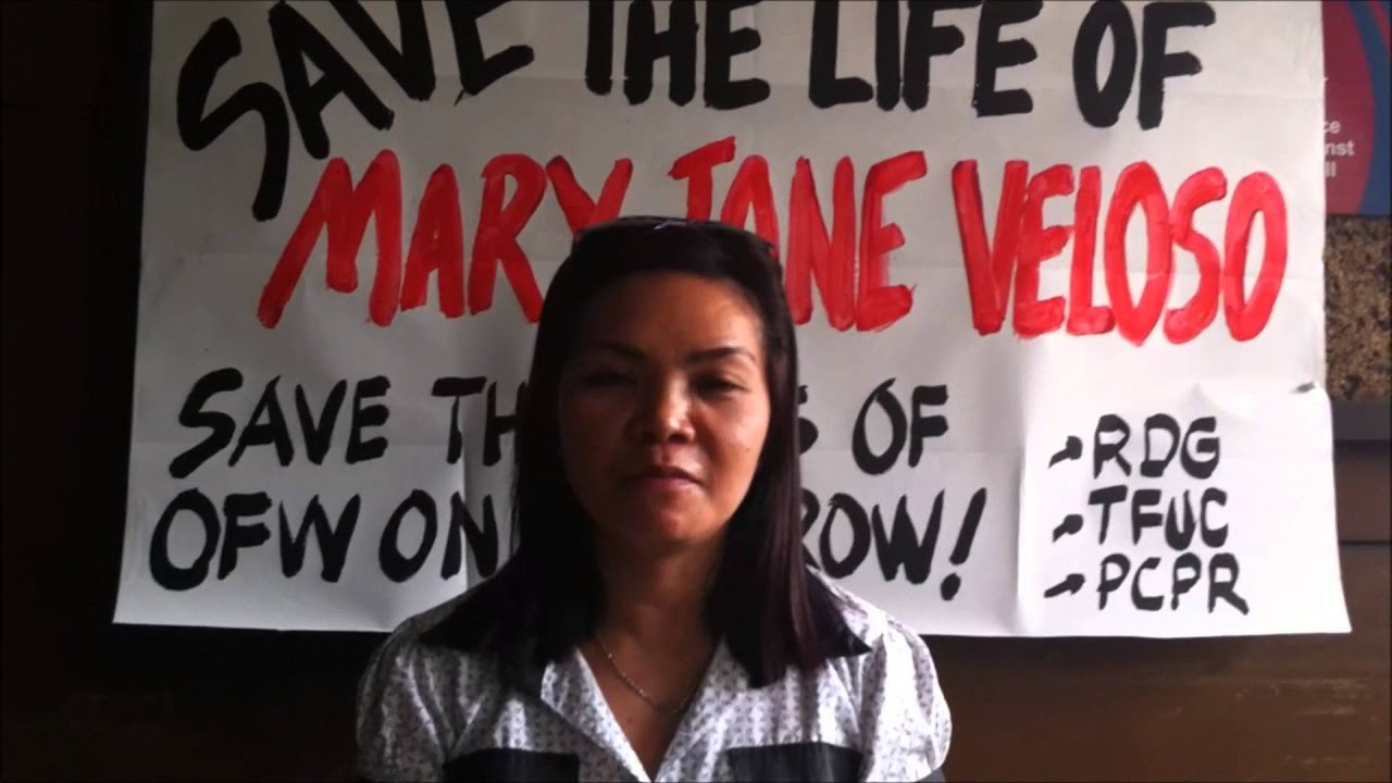 Russel Contemplacion for Save MaryJane Veloso - YouTube