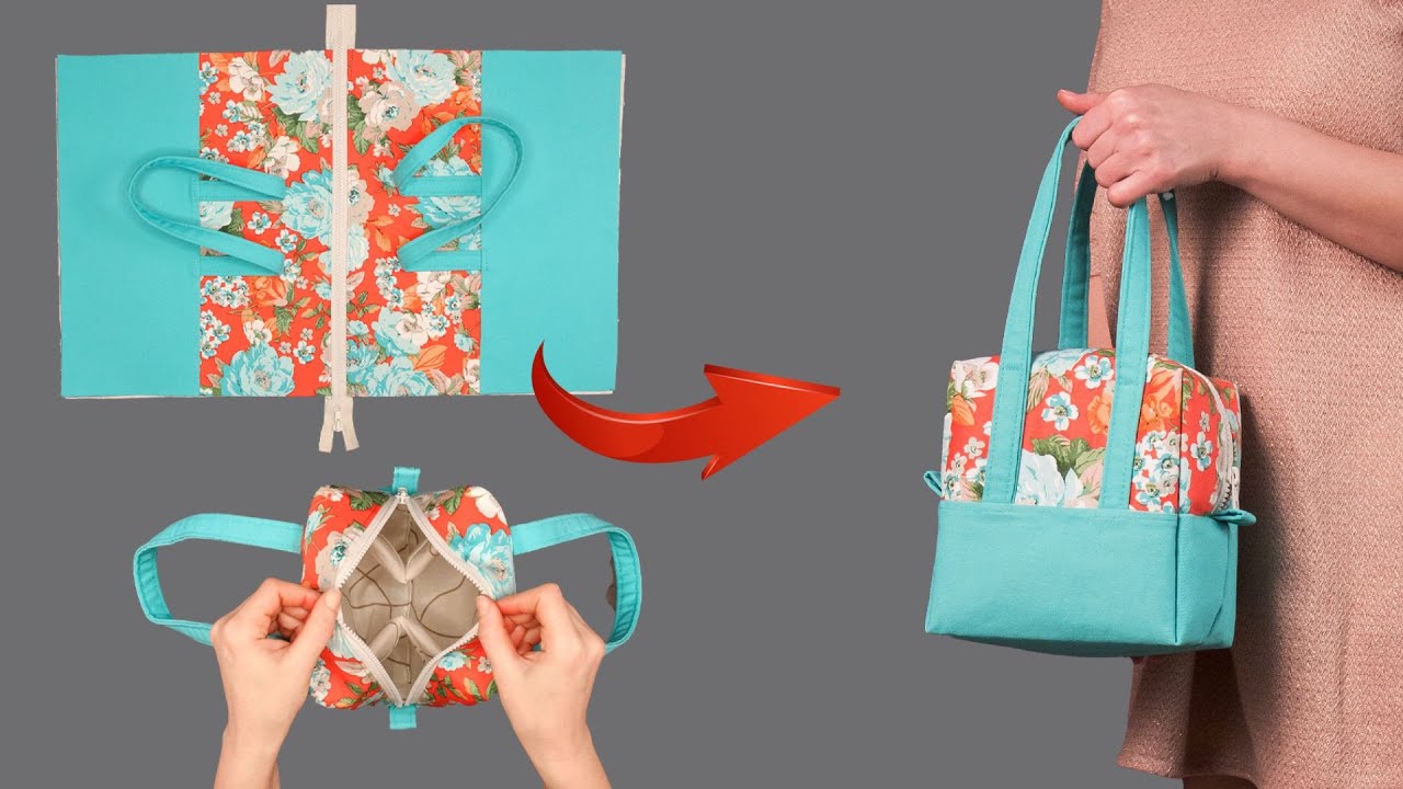 The easiest way to sew a stylish bag simply and quickly! - YouTube