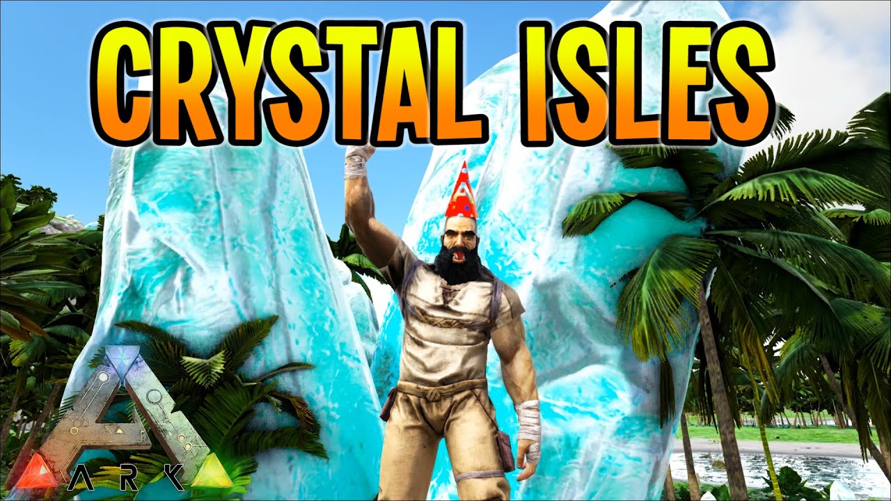 ARK: Survival Evolved - Crystal Isles Map on my NEW Server! - YouTube