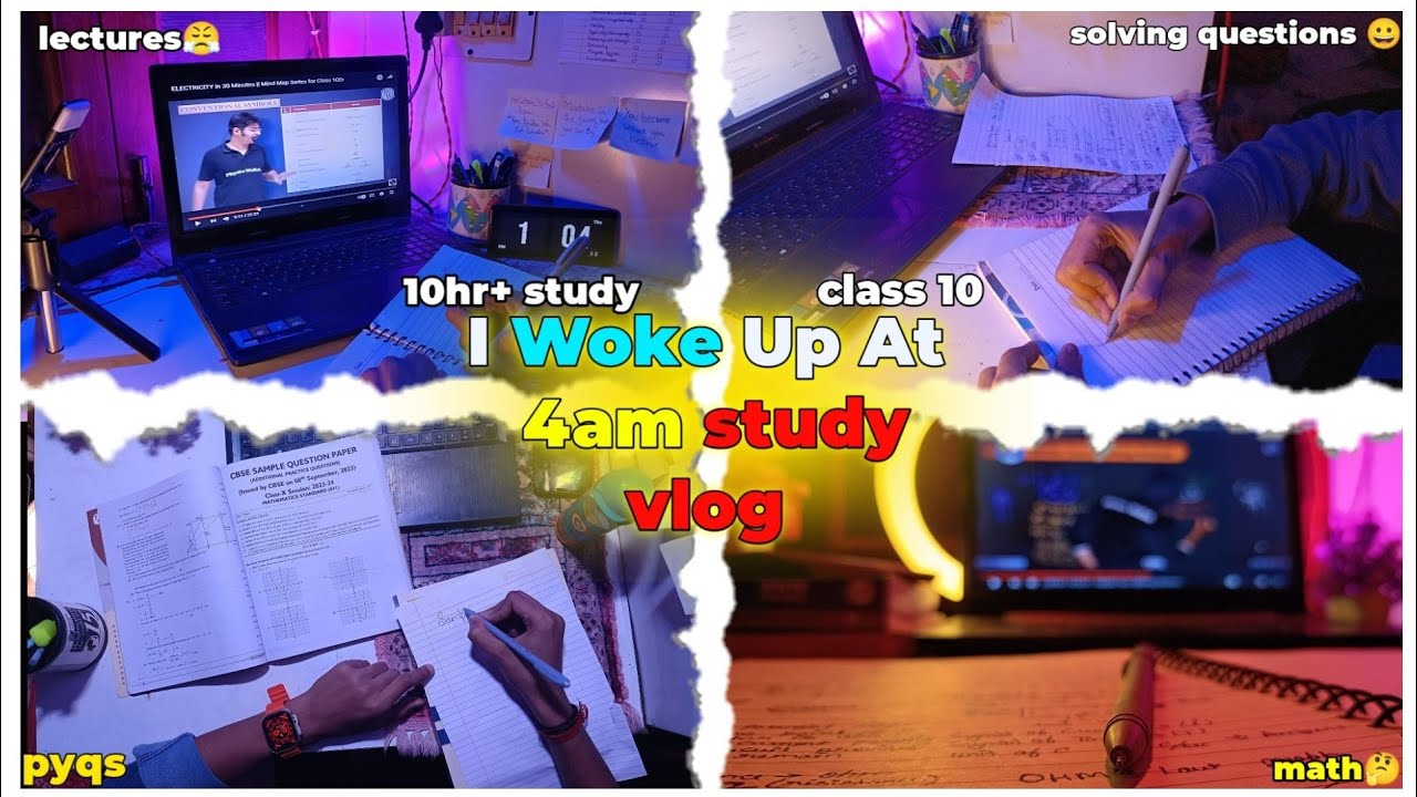 I woke up at 4AM to study 📚| Class 10 Study Vlog | 4AM Study routine #studyvlog #motivation ...