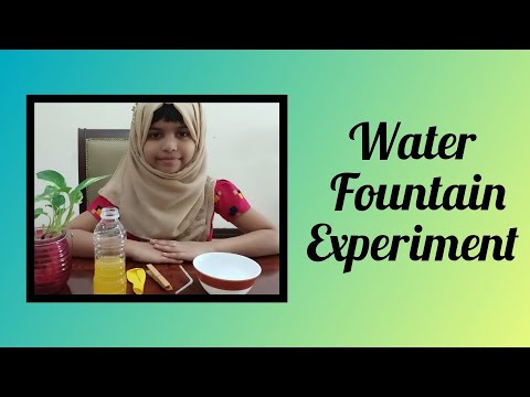 Water Fountain Experiment and Magic Drawing Experiment. - YouTube