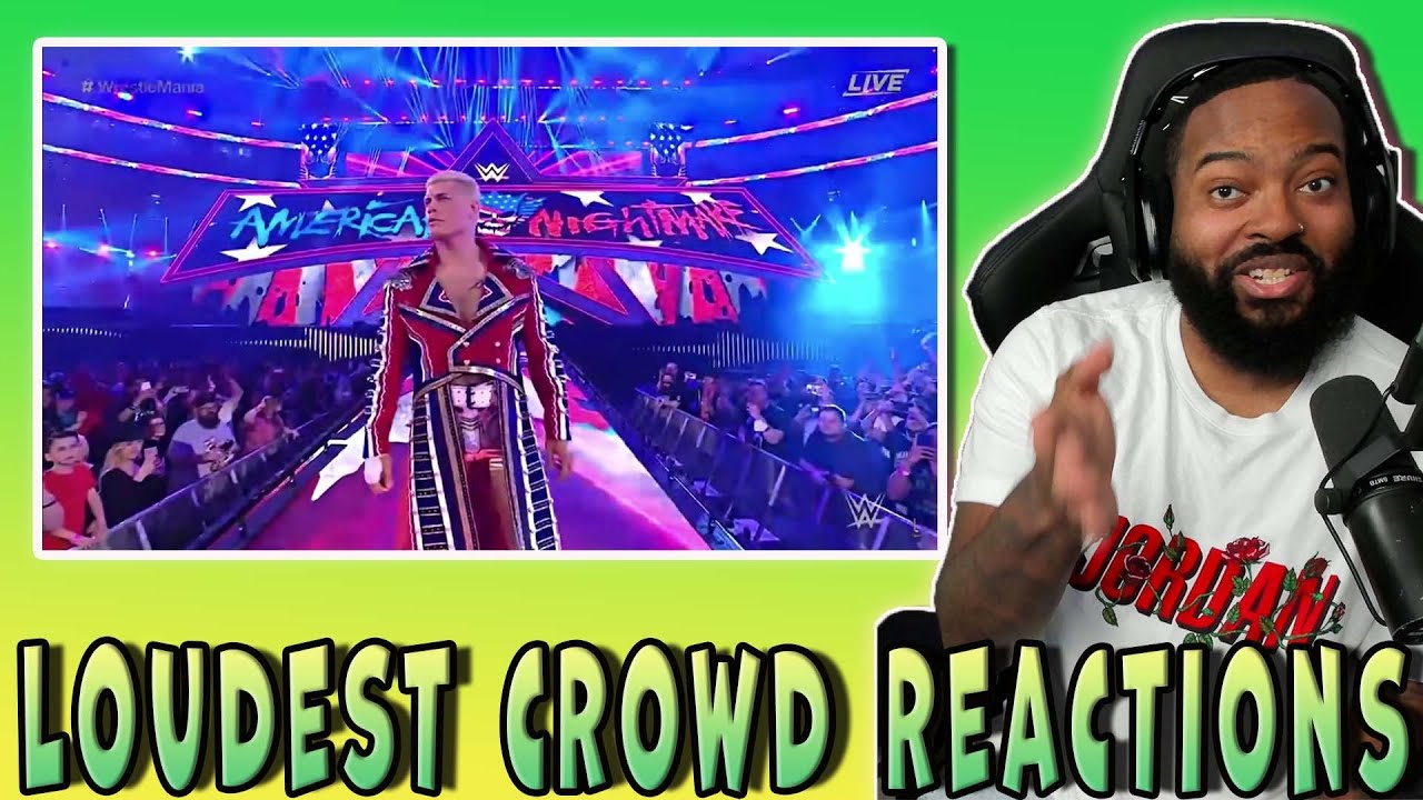 WWE LOUDEST CROWD REACTIONS OF ALL TIME COMPILATION REACTION - YouTube